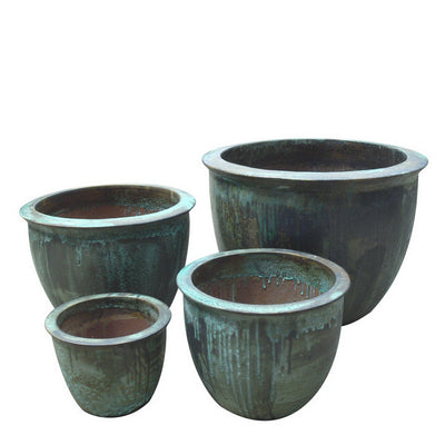 Shop Handcrafted Aqua Glazed Pots & Planters – Anamese Garden & Home