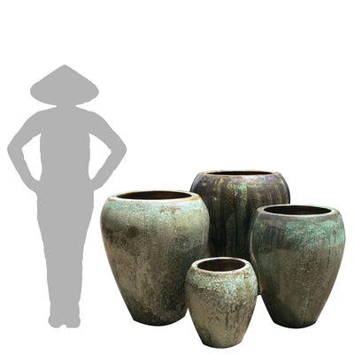 Aqua Glazed pots – Anamese Garden & Home